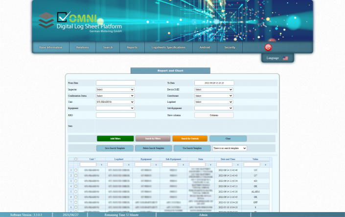 Digital Log Sheet Solution OMNI